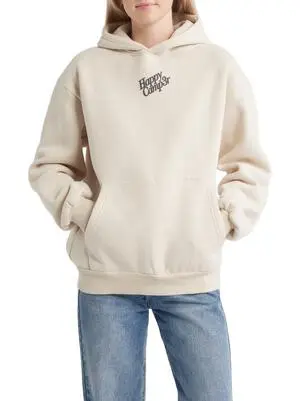 HAPPY CAMP3R Core Logo Cotton-blend Hoodie - Beige
