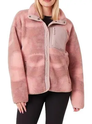 Roxy Axel Fleece Jacket - Pink Combo