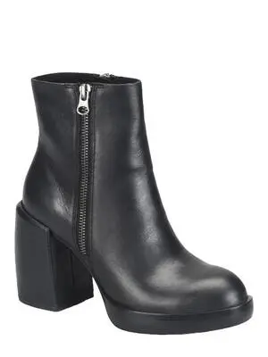 Kork-Ease® Aime Platform Bootie Black Leather