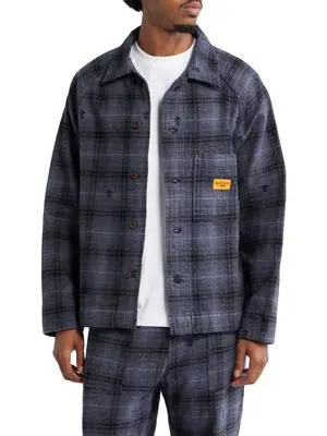 SERVICE WORKS Thistle Plaid Front Of House Jacket - Black