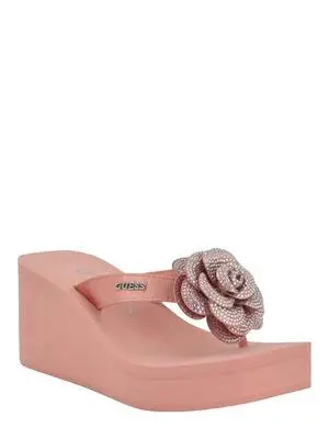 Guess Platform Wedge Sandal - Light Pink