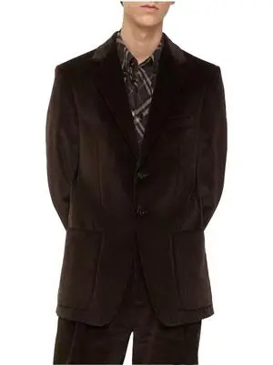 Burberry Corduroy Tailored Jacket - Clove Brown