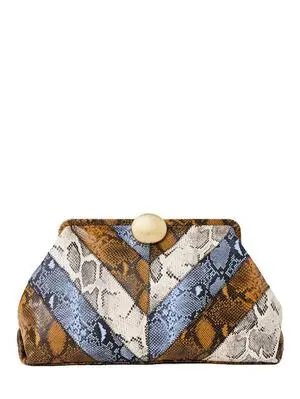 AIMEE Full Circle X-large Clutch - Snake Multi