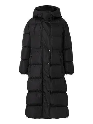 Moncler Chamer Hooded Quilted Shell Down Coat - Black