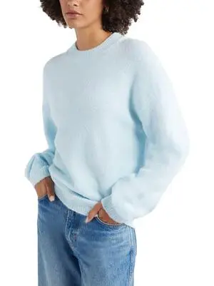 OPEN EDIT Cozy Crewneck Sweater - Blue Delicate