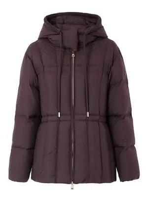 Moncler Estom Hooded Quilted Shell Down Jacket - Brown