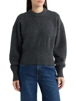 Proenza Schouler Randi Boiled Wool Blend Sweater - Dark Grey