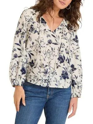 TOMMY BAHAMA Flora Flourish Split Neck Top