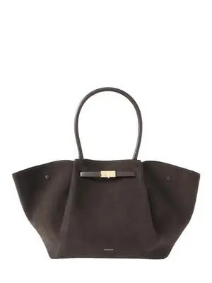 DEMELLIER New York Large Suede Tote Gray