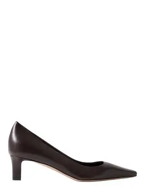 THE ROW Carla Leather Pumps Brown