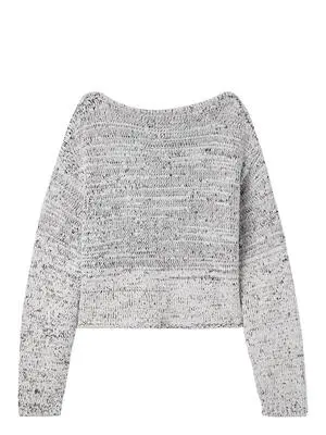 Proenza Schouler White Label Maddox Oversized Cotton-blend Sweater - Gray