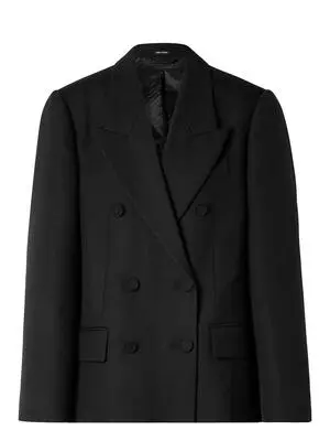 Acne Studios Double-breasted Wool-twill Blazer - Black