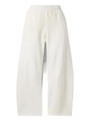 Citizens Of Humanity Miro Cotton-jersey Barrel-leg Track Pants - Cream