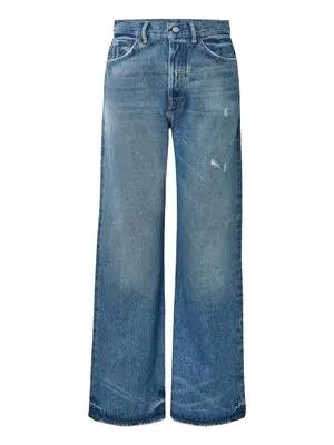 Acne Studios High-rise Wide-leg Organic Jeans - Blue