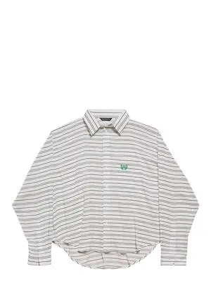 Balenciaga Striped Button-down Shirt - White