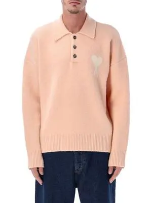Ami Polo Shirt - Pink