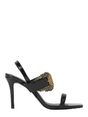 Versace Heeled Sandals - Black