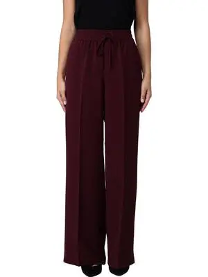 TWINSET Wide Leg Trousers Red Purple