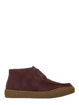 Camper Lace-up Ankle Boot - Burgundy