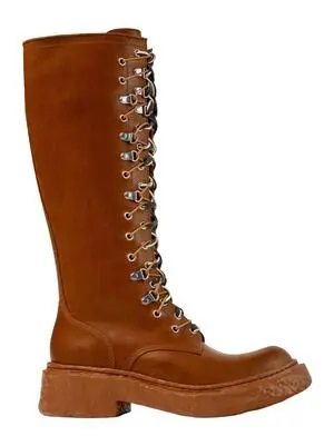 Camper Knee High Boots - Brown