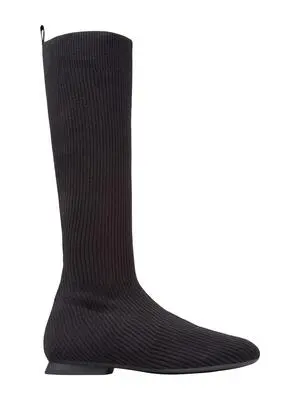 Camper Knee High Sock Boots - Black