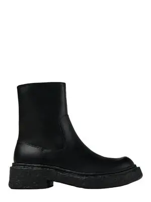 Camper Leather Ankle Boots - Black