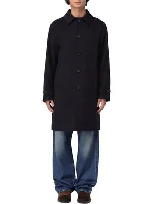 Aspesi Single Breasted Coat - Blue