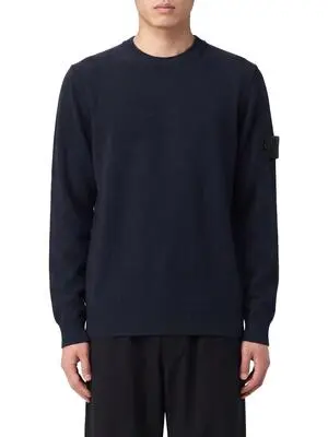 Stone Island Virgin Wool Jumper - Blue
