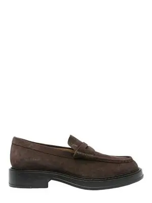 TOD'S Tod's Suede Loafers Brown