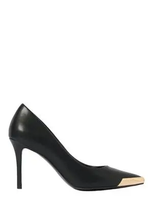Versace Pointed Toe High Heel Pumps - Black