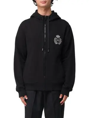 Dolce & Gabbana Full Zip Sweatshirt - Black