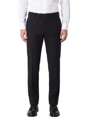 PT TORINO Pleated Slim Fit Tailored Trousers In Virgin Wool - Blue