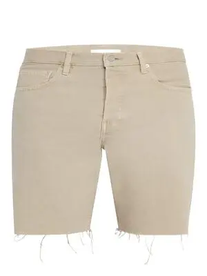 FRAME Relaxed Raw Hem Shorts - Dkblue