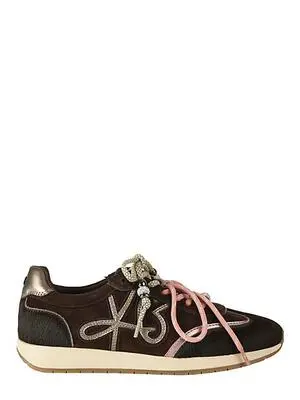 Kurt Geiger Lala Suede Trainers - Brown/oth