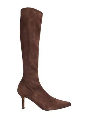 Whistles Hera Stretch Suede Knee-high Boots - Brown