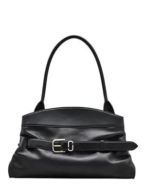 Marc Jacobs The Satchel Leather Shoulder Bag - Black