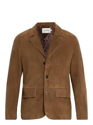 FRAME Suede Blazer - Caramel