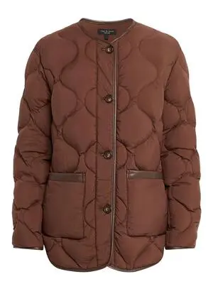 Rag & Bone Tatiana Quilted Shacket - Brown