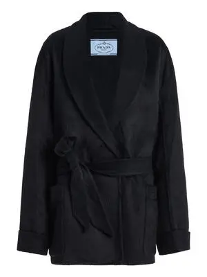 PRADA Oversized Wool Robe Jacket