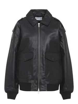 THE FRANKIE SHOP Leather Viper Jacket Black