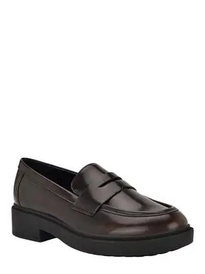 Calvin Klein Otinya Penny Loafer Brown