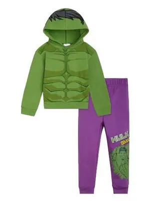 MARVEL Cosplay Hoodie And Jogger Set - The Hulk Green Green