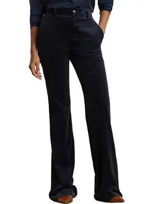 Ralph Lauren High-waist Flare Corduroy Trousers - Lauren Navy