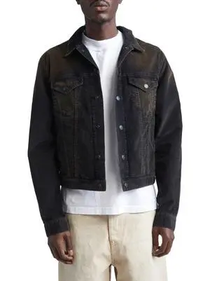Acne Studios Rye Organic Cotton Corduroy Trucker Jacket - Black