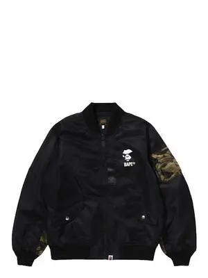 BAPE 1st Camo Bomber Jacket - Black