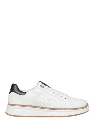 BILLY FOOTWEAR Comfort Luxe Side Zip Sneaker - White Leather