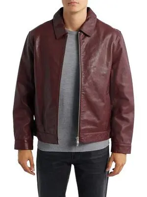 WAX LONDON Kendal Leather Jacket - Cherry