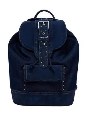 Desigual Medium Convertible Denim Bucket Backpack - Dark Blue
