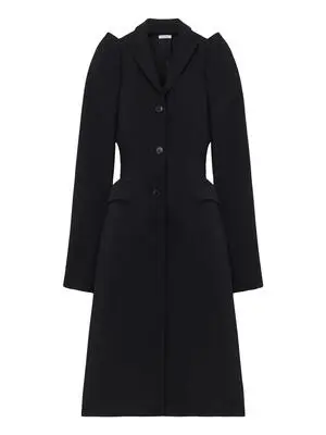 Alexander McQueen Wool-blend Tailored Coat - Black
