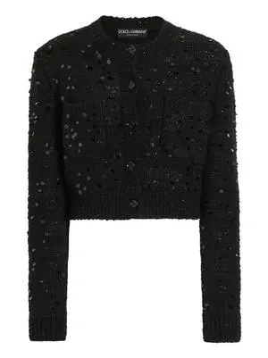 Dolce & Gabbana Wool-blend Cardigan - Black